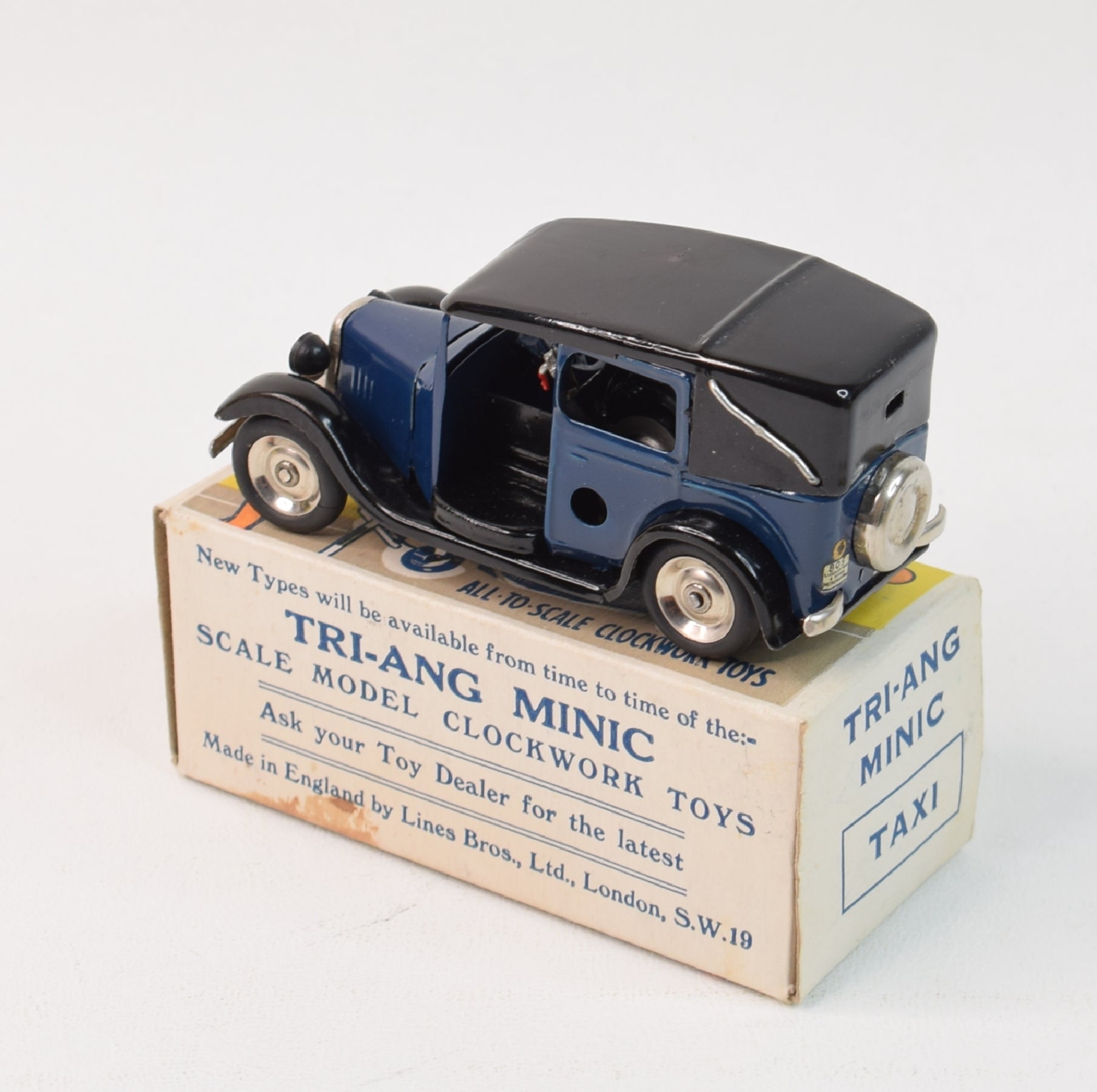 Tri-ang Minic No.39M Taxi - Very Near Mint/Boxed – JK DIE-CAST MODELS