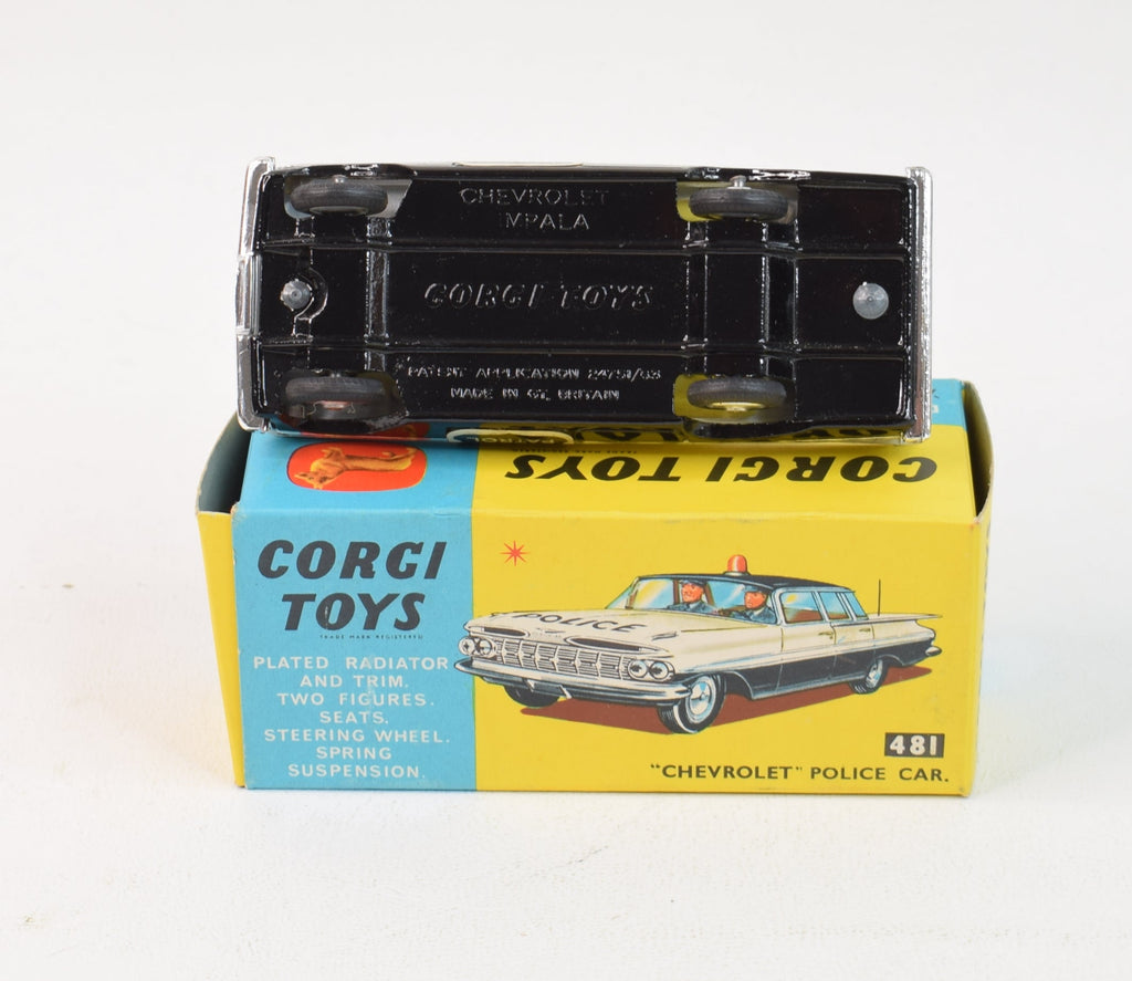 Corgi Toys 481 Chevrolet 'Police' Car Virtually Mint/Boxed – JK DIE ...