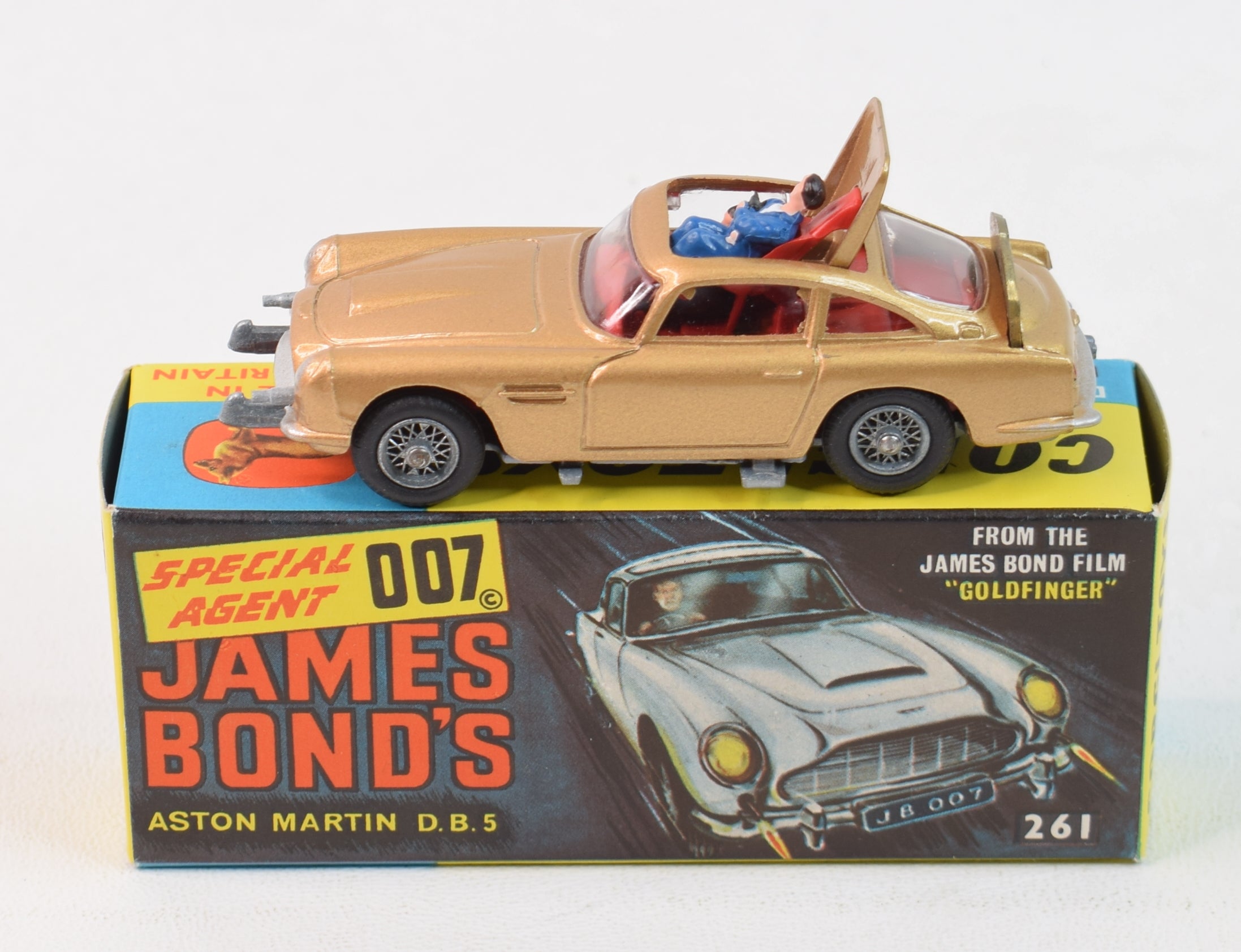 Corgi Toys 261 James Bond DB5 Virtually Mint/Nice box (With indicator ...