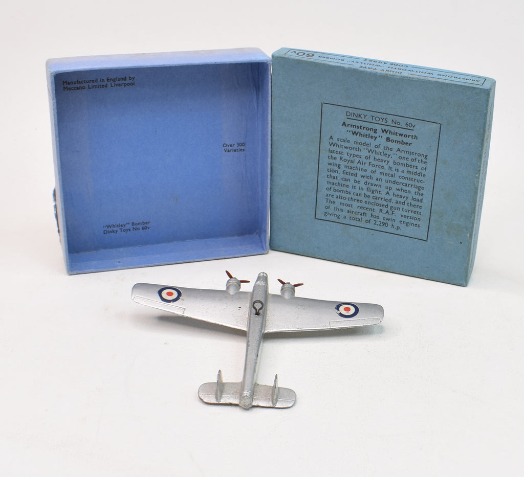 Dinky toys 60v Armstrong Whitworth 'Whitley' Bomber Very Near Mint/Box ...