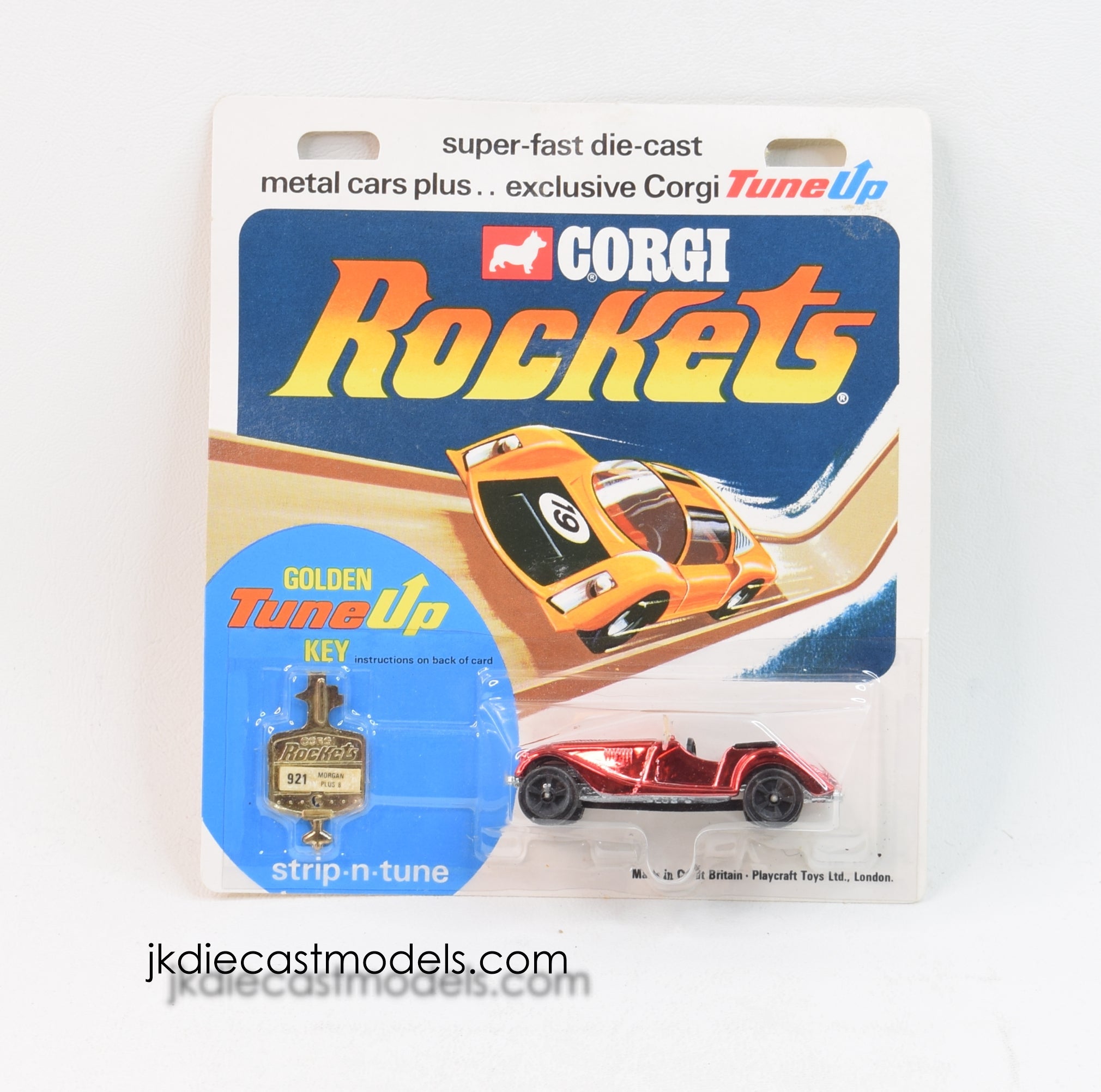 Corgi Rockets 921 Morgan Plus 8 Mint/Nice card & blister – JK DIE-CAST ...