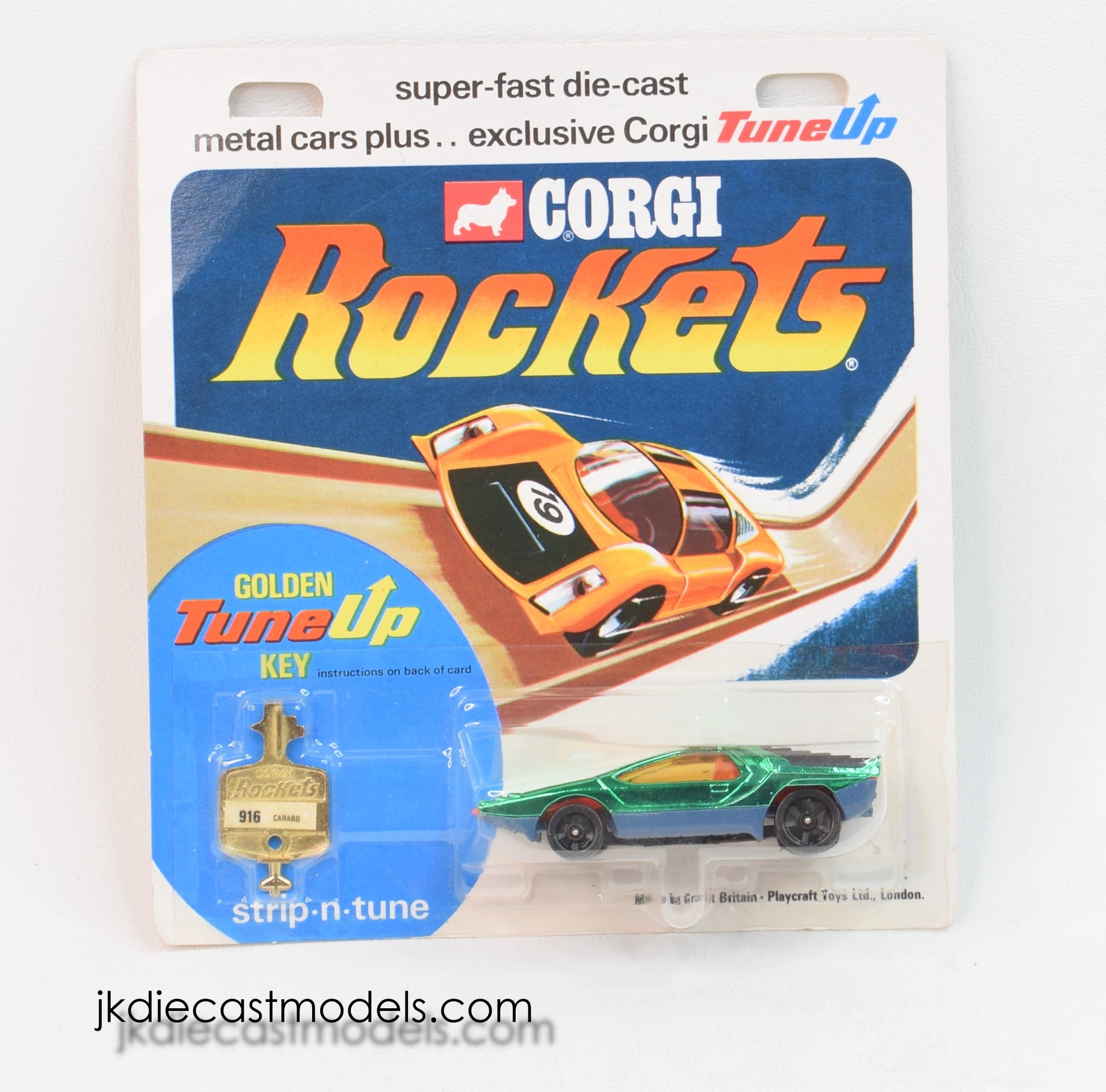 Corgi Rockets 916 Alfa Romeo Carabo Mint/Nice card & blister (RO) – JK ...