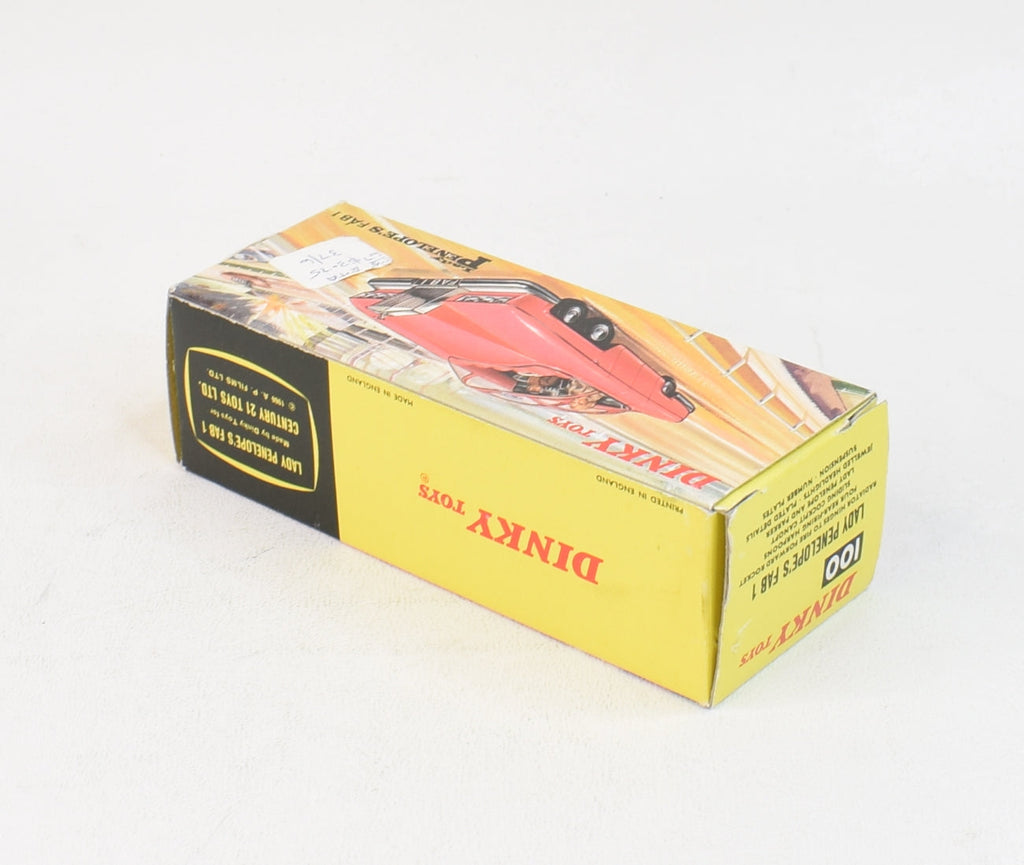 Dinky Toys 100 Fluorescent Fab 1 Nice box/Plinth with rockets/harpoons ...