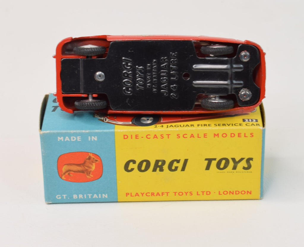 Corgi toys 213 2.4 Jaguar Fire Car Virtually Mint/Lovely box – JK DIE ...