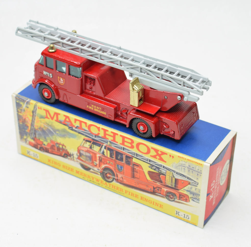 Matchbox King Size K-15 Merryweather Fire Engine (Old shop stock) – JK ...