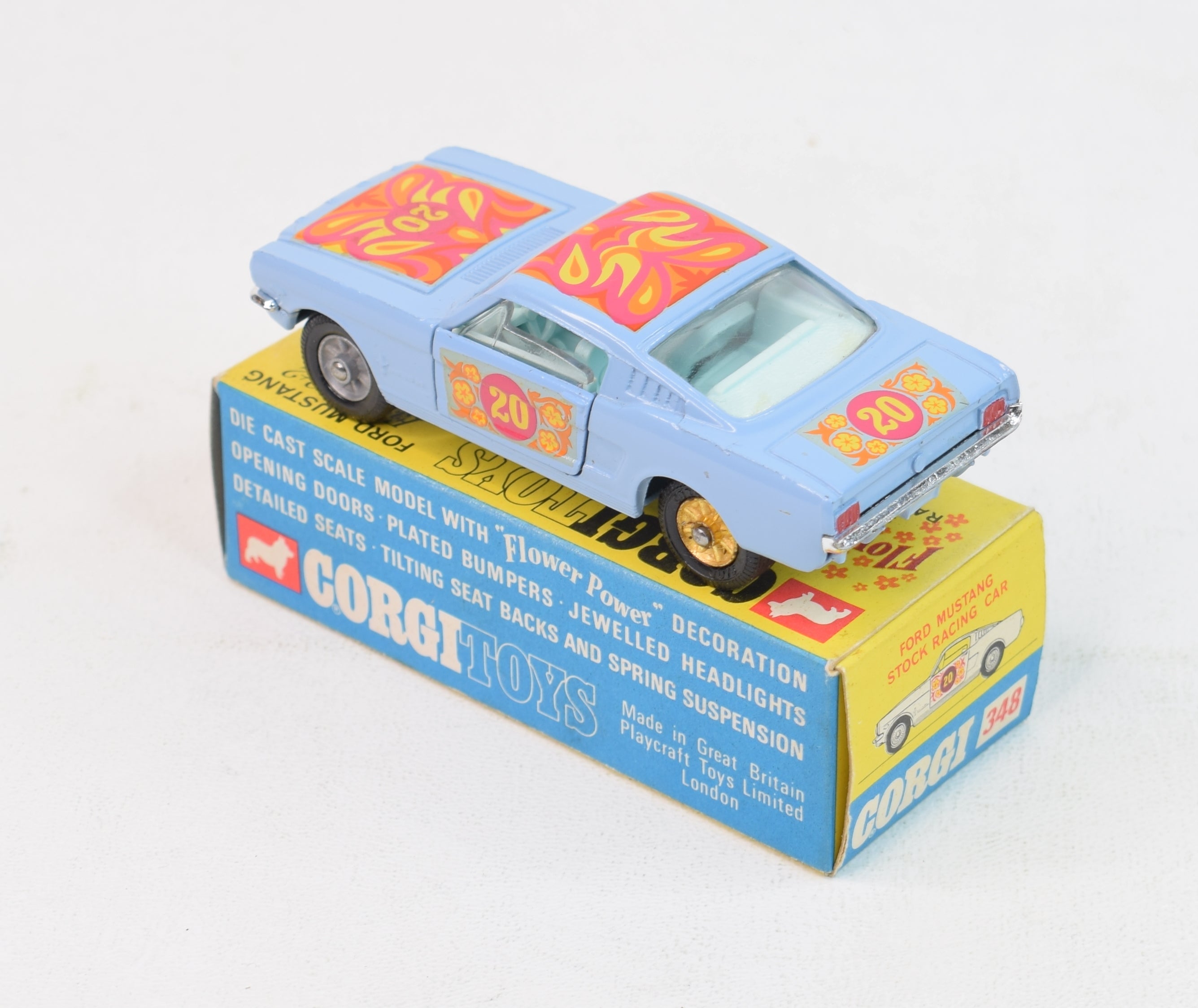 Corgi toys 348 Flower Power Mustang Virtually Mint/Boxed – JK DIE-CAST ...