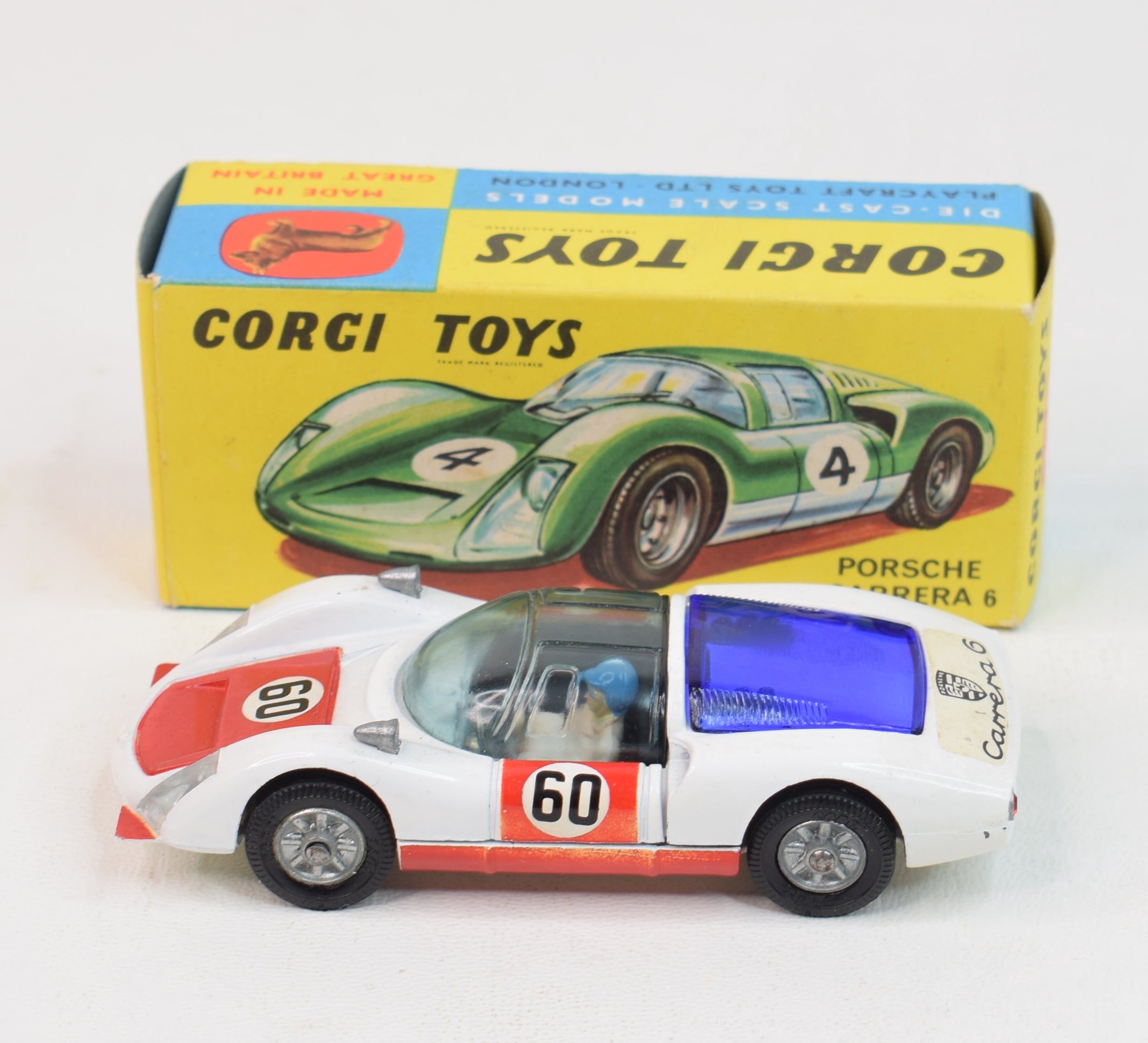 Corgi Toys 330 Porsche Virtually Mint/Nice box (blue canopy) – JK DIE ...