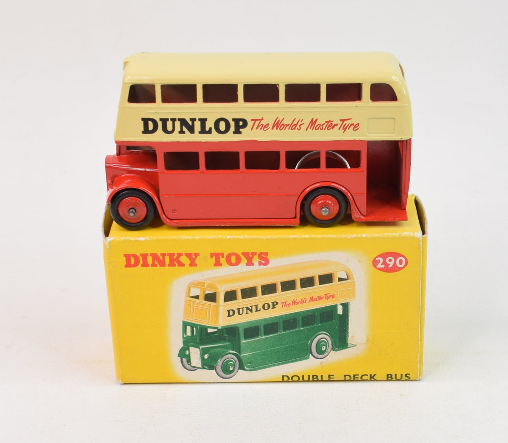 Dinky toys 290 Double deck bus 'Dunlop' Virtually Mint/Boxed 'TQ12' Co ...