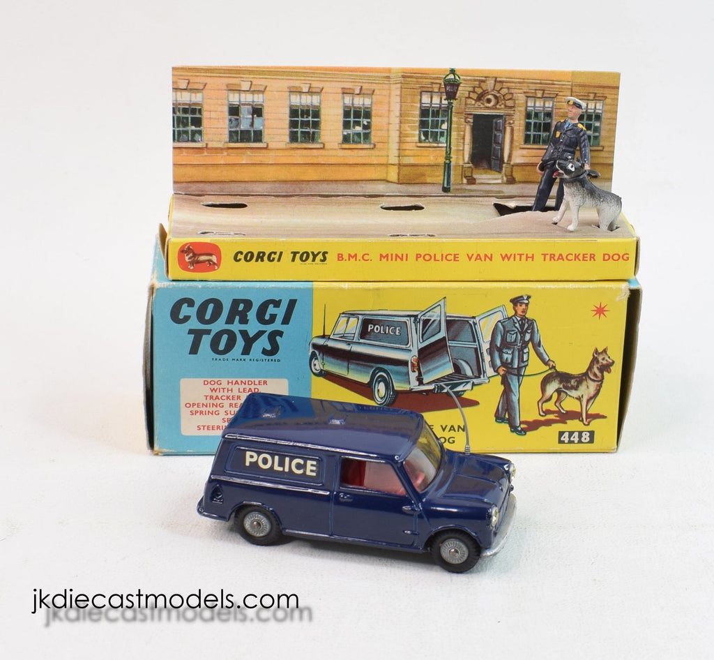 Corgi toys 448 B.M.C Mini Police Van with Tracker Virtually Mint/Boxed ...