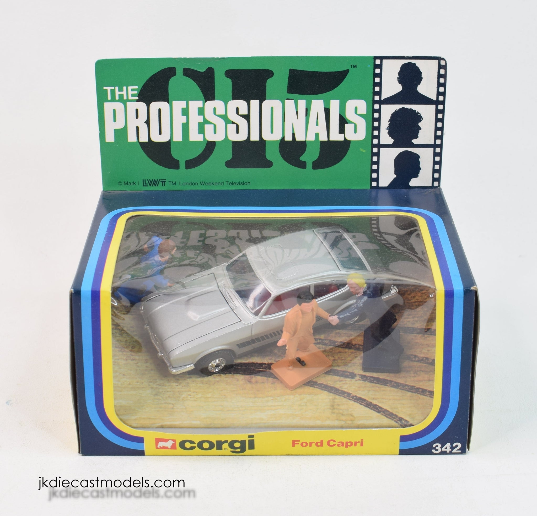 Corgi toys 342 The Professionals - Ford Capri Mint/Lovely box (Silver ...