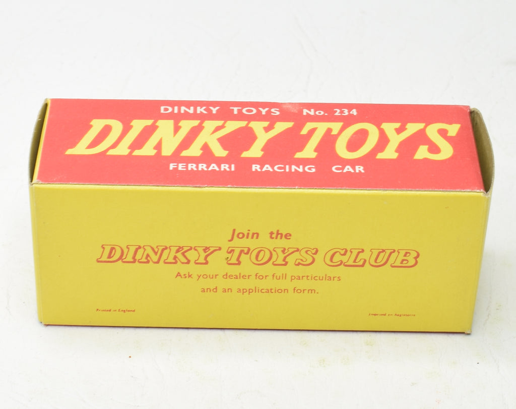 Dinky Toys 234 Ferrari Box only Virtually/Mint – JK DIE-CAST MODELS