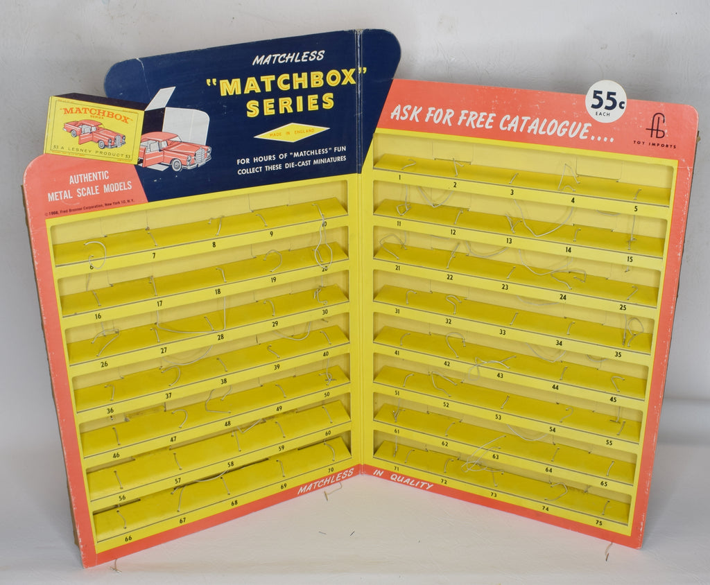 U.S issue P.O.S Matchbox Retailers Hinged Counter Card Display Stand ...