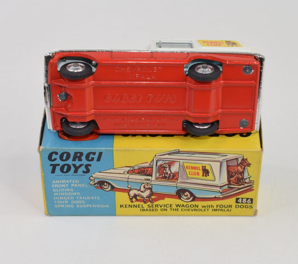 Corgi Toys 486 Kennel Service Wagon Virtually Mint/Boxed (Shaped hubs ...