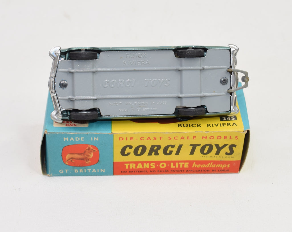 Corgi toys 245 Buick Riviera Virtually Mint/Boxed (Met green with cast ...