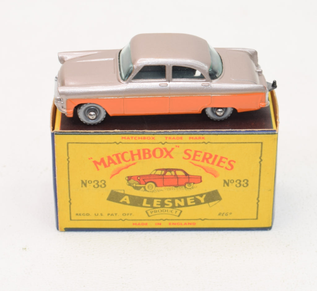 Matchbox Lesney 33 Ford Zodiac SPW/B4 box Virtually Mint/Boxed – JK DIE ...