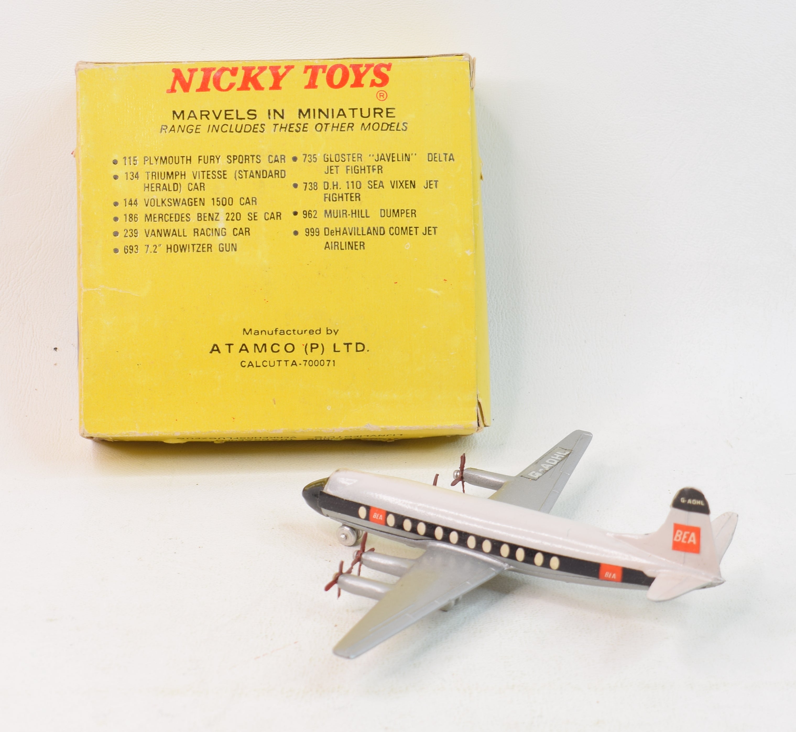 Nicky Toys 708 Vickers Viscount 800-BEA Very Near Mint/Boxed 'Hard Roc ...